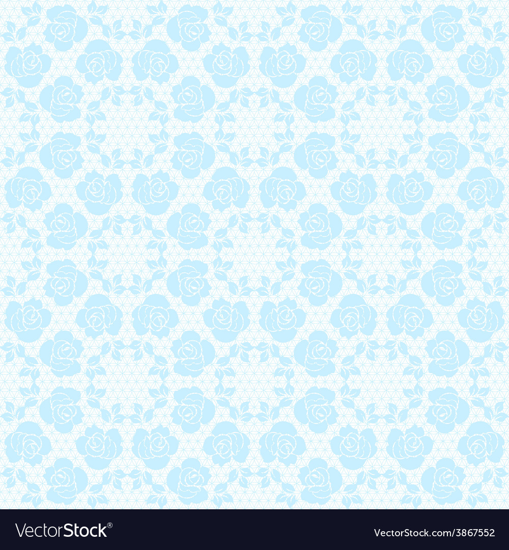 Blue lace pattern Royalty Free Vector Image - VectorStock