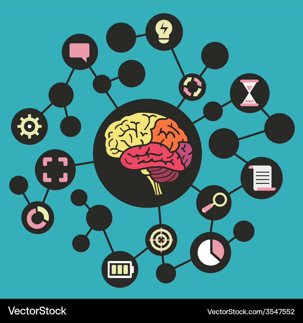 Human Resources Brain Royalty Free Vector Image