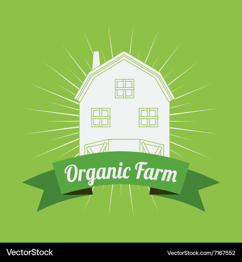 Organic and fresh product design Royalty Free Vector Image