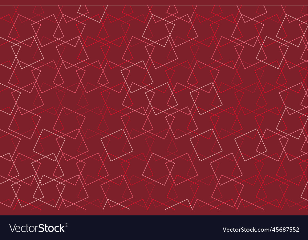 Pattern with geometric elements in red tones Vector Image