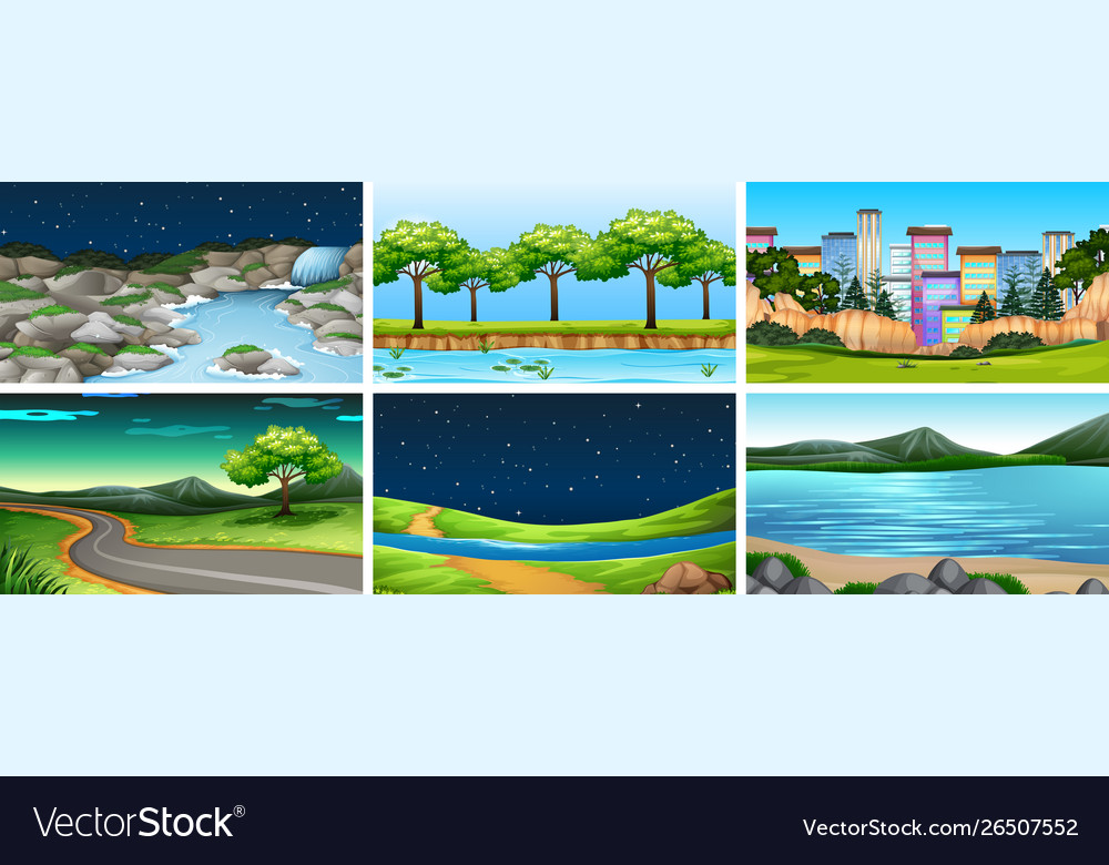 Sets different backgrounds Royalty Free Vector Image