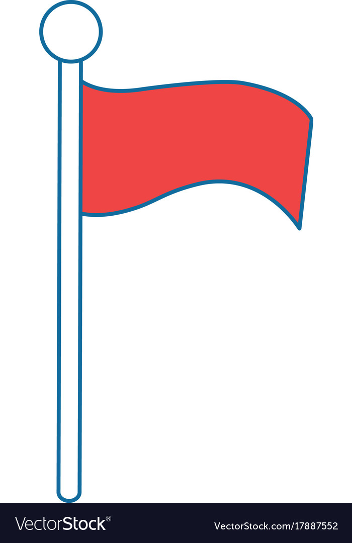 Success flag isolated icon Royalty Free Vector Image Success flag isolated icon Royalty Free Vector Image