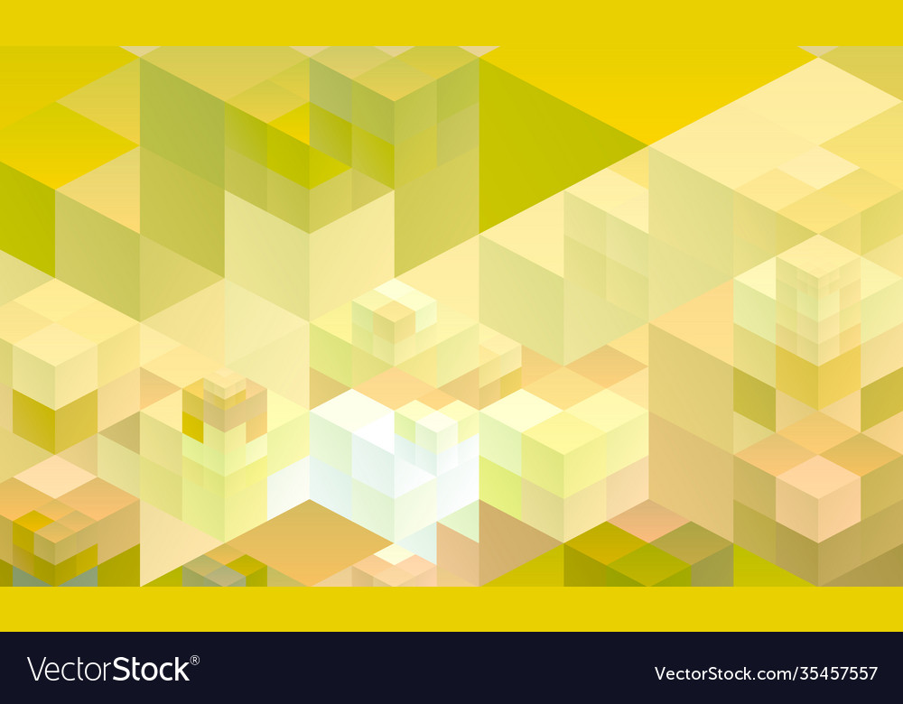 Abstract isometric shape background Royalty Free Vector