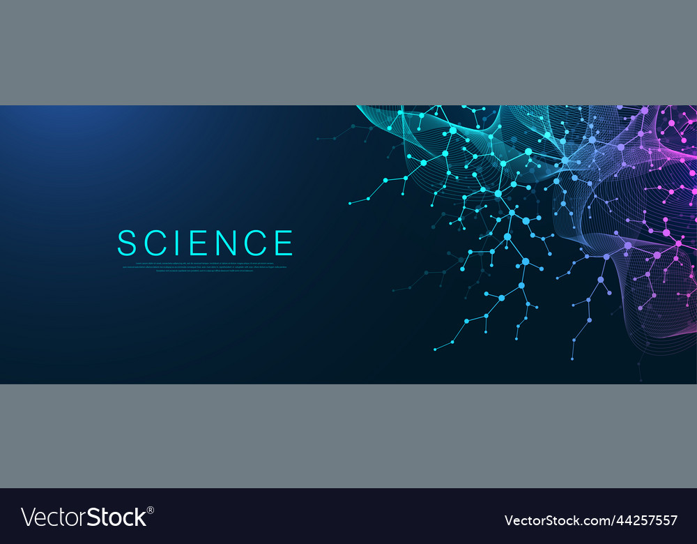 Abstract Molecules Structure Background Royalty Free Vector