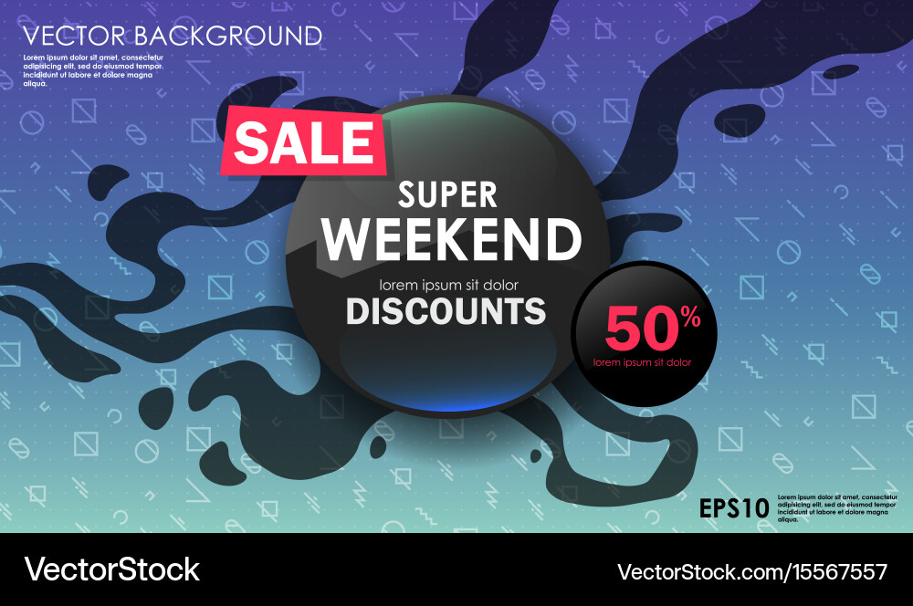 Abstract sale design background conceptual layout Vector Image