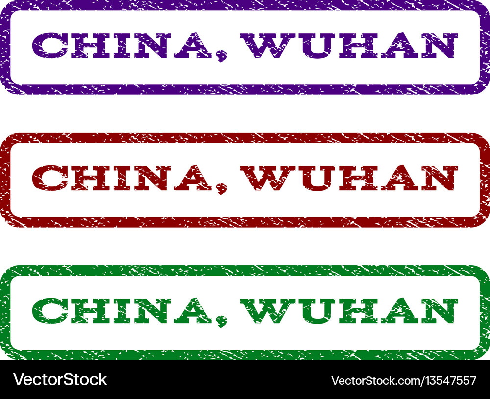 China wuhan watermark stamp Royalty Free Vector Image