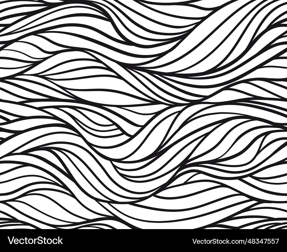 Seamless abstract wave pattern – Royalty-Free Vector | VectorStock