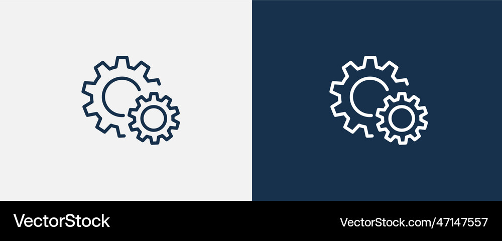 System icon outline system icon from social media Vector Image