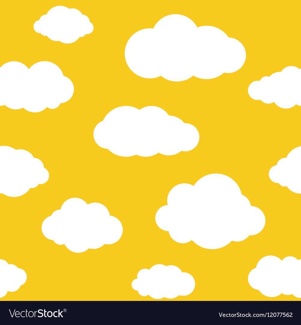 Clouds seamless pattern background Royalty Free Vector Image