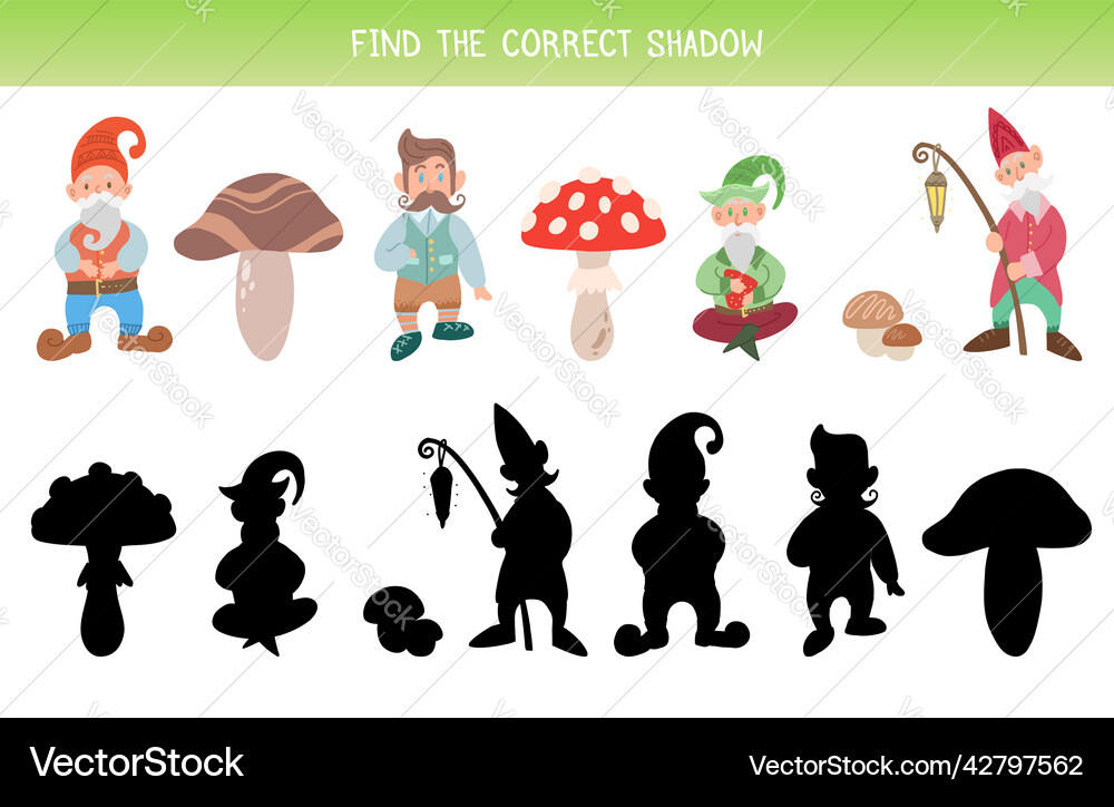 Fairy tale template for preschool lessons Vector Image