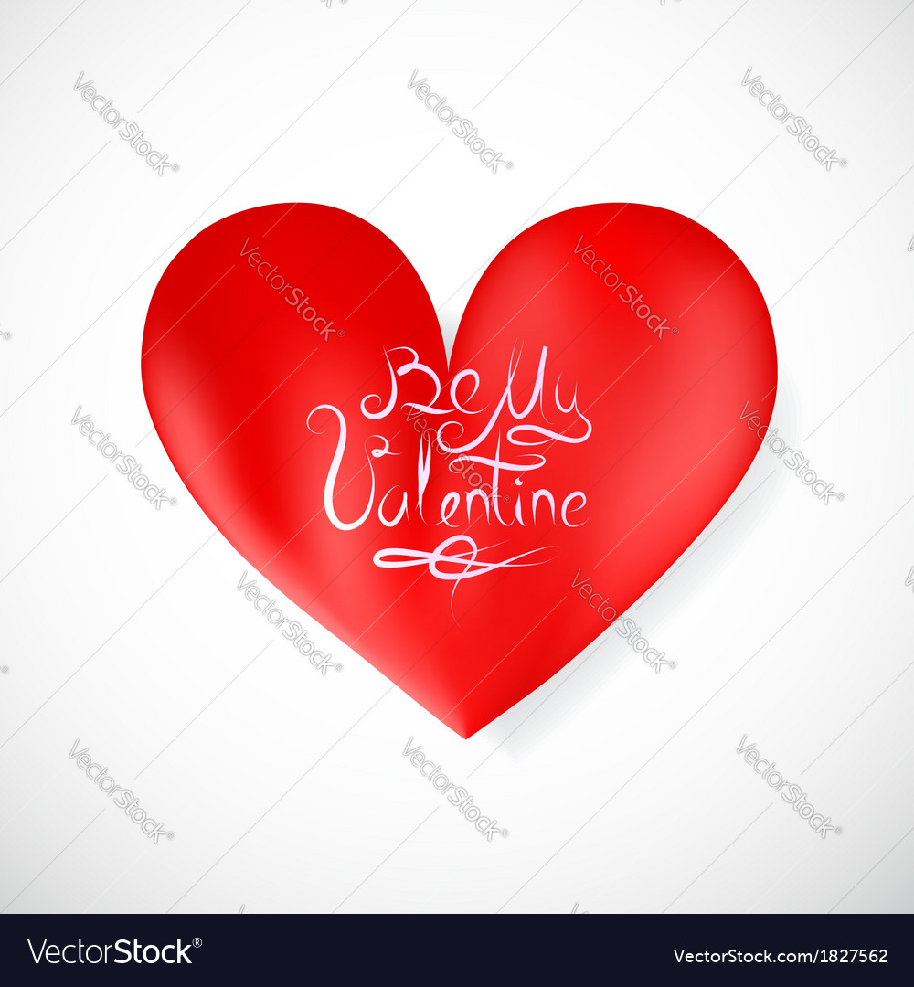 Heart shape as valentines day symbol Royalty Free Vector