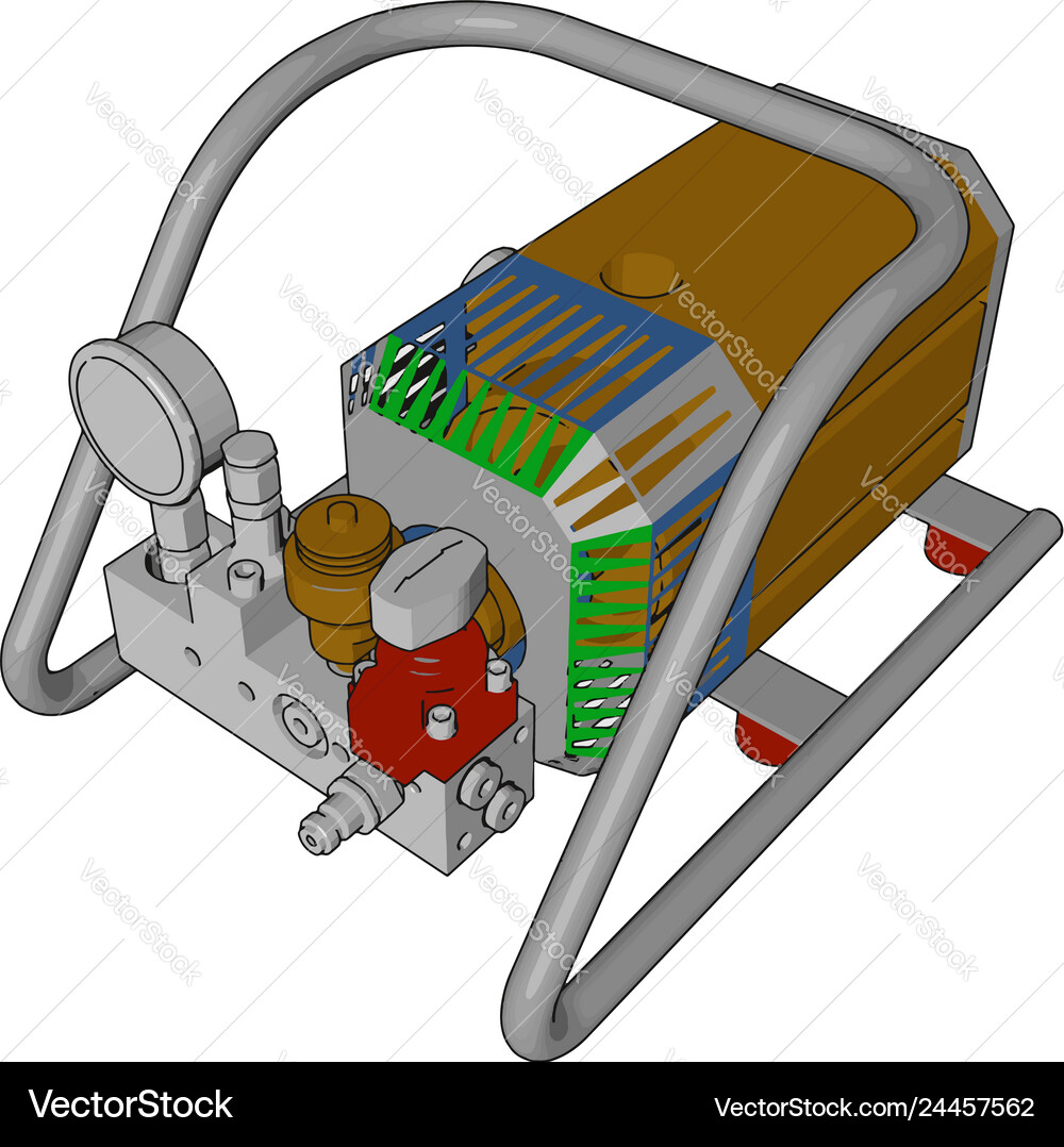 Pump operated sprayer or color Royalty Free Vector Image