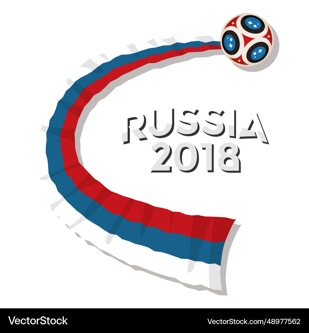 Russia 2018 logo Royalty Free Vector Image - VectorStock
