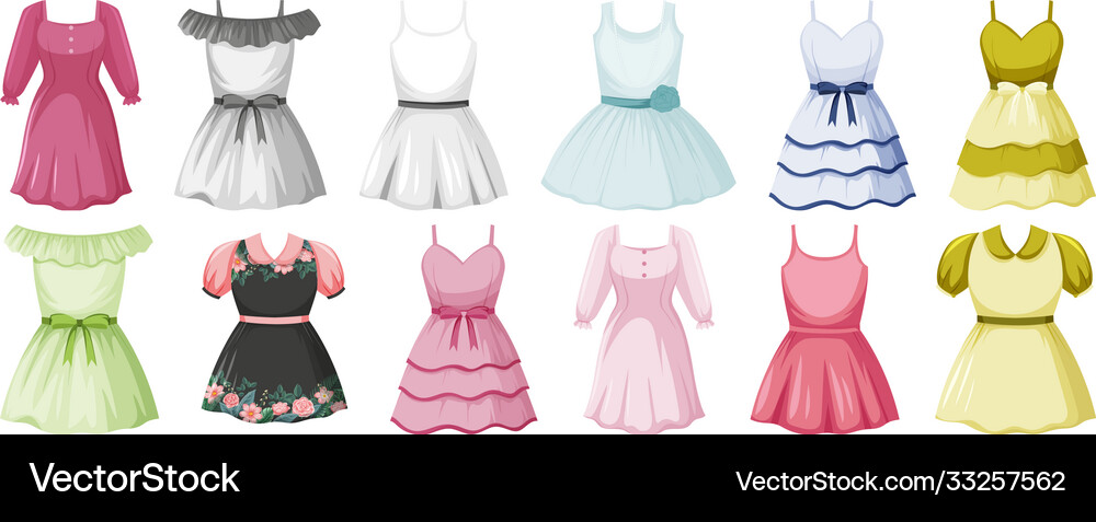Set clothes mock up Royalty Free Vector Image - VectorStock