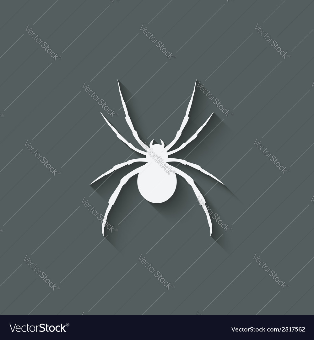 Spider design element Royalty Free Vector Image