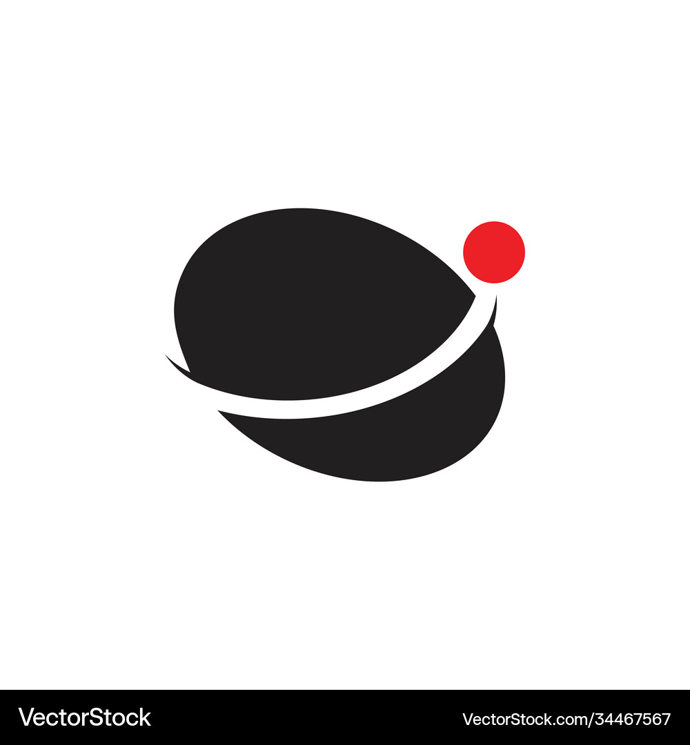 Circle geometric motion global business logo Vector Image