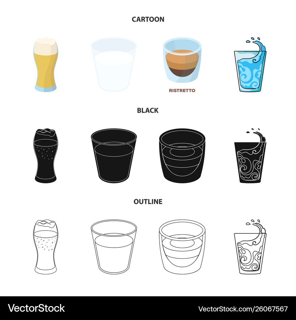 Design glass and transparent icon set Royalty Free Vector