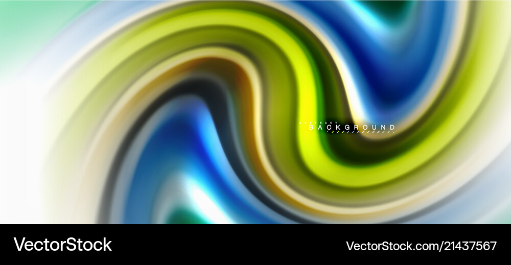 Fluid liquid mixing colors concept on light grey Vector Image