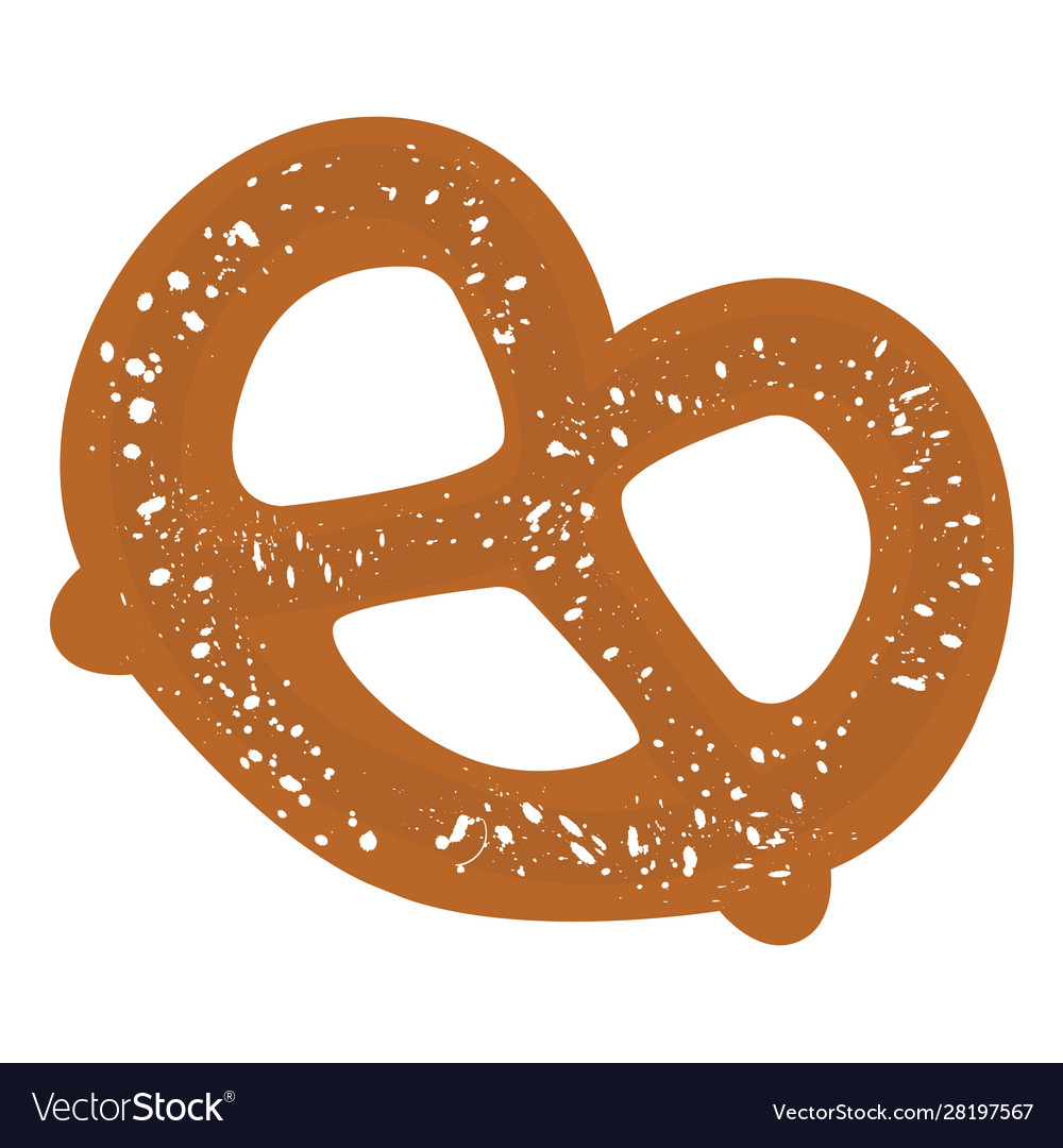Isolated pretzel image Royalty Free Vector Image