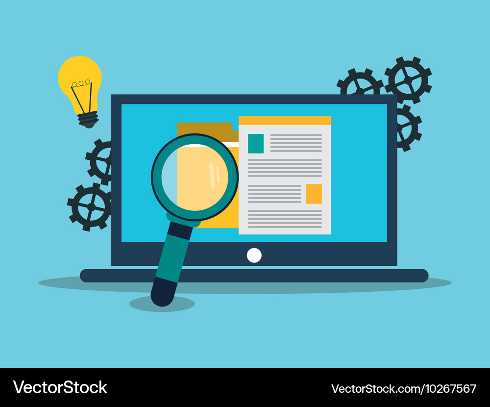 Professional solution technology design Royalty Free Vector
