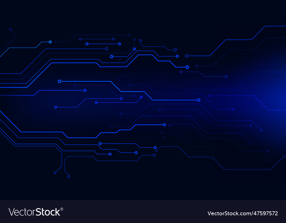 Circuit board technology information pattern Vector Image