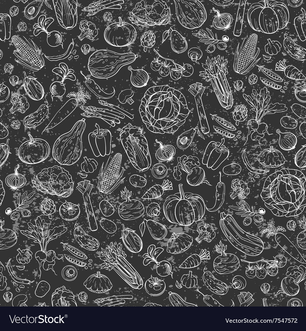 Different vegetables drawings Royalty Free Vector Image