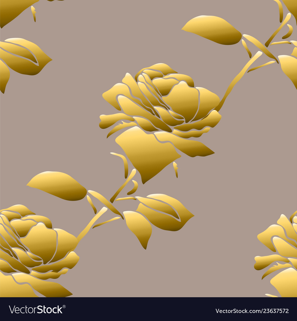 Golden seamless pattern Royalty Free Vector Image