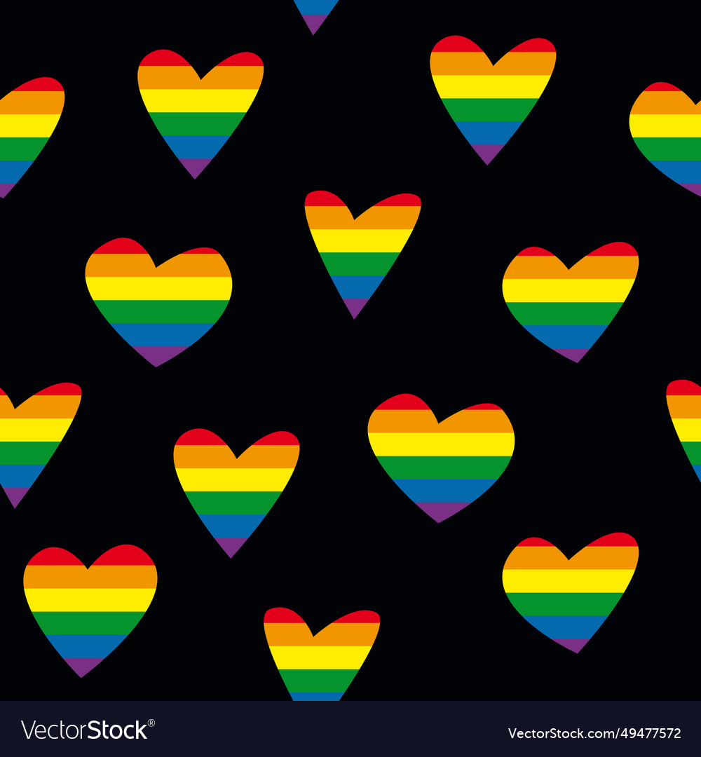Lgbt seamless pattern Royalty Free Vector Image