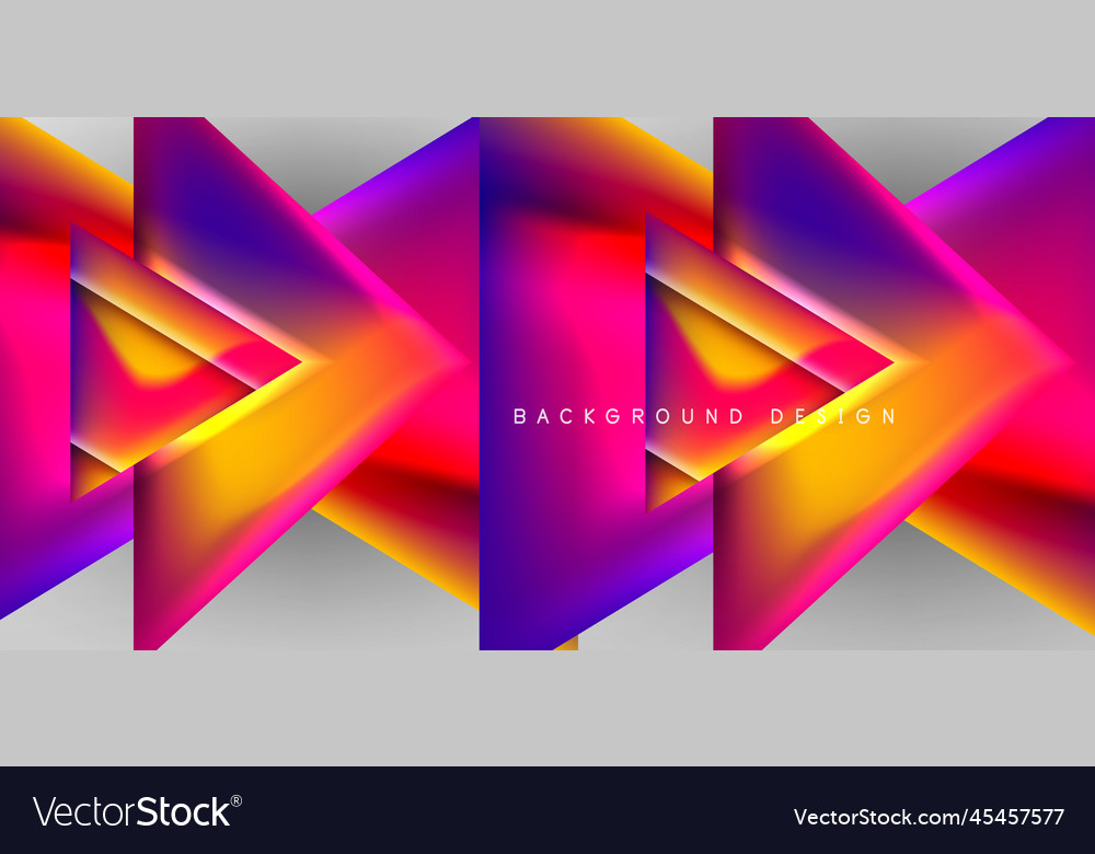 Abstract background with overlapping triangles Vector Image