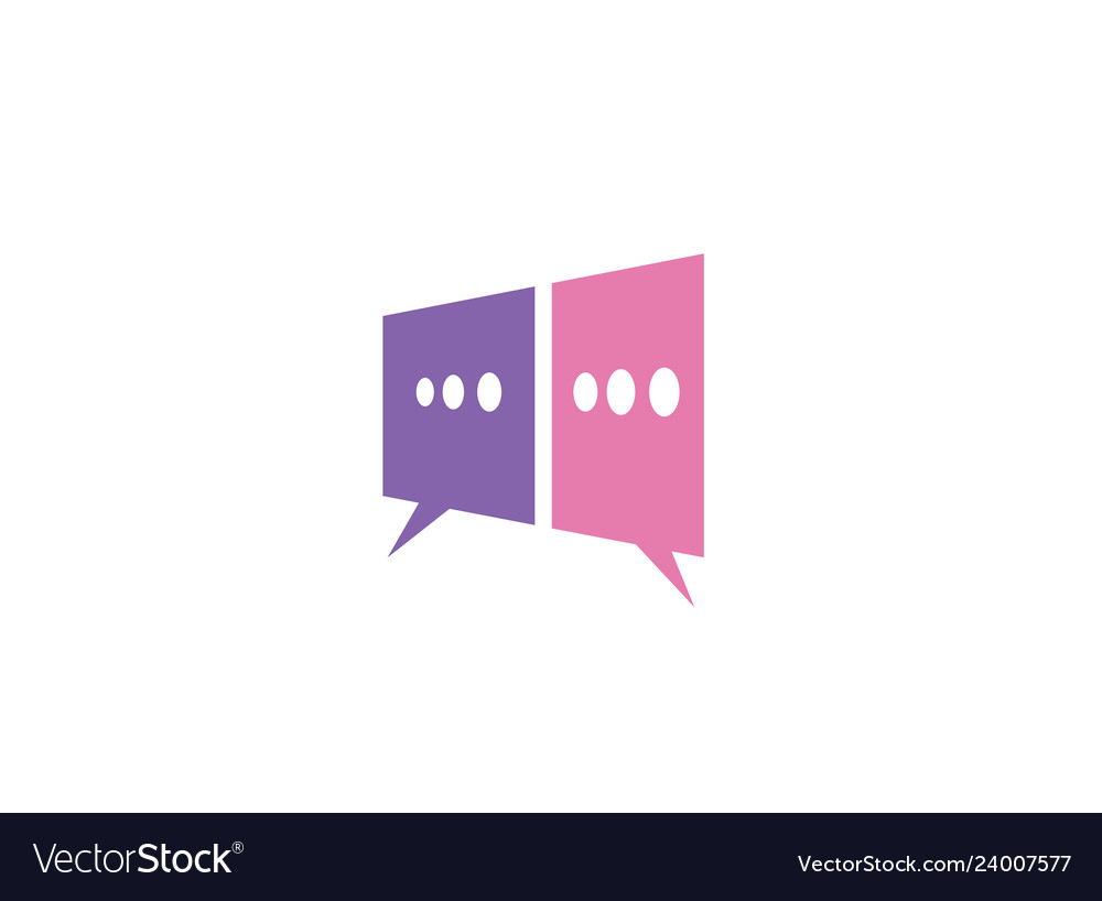 Chat icon for a communication company message Vector Image