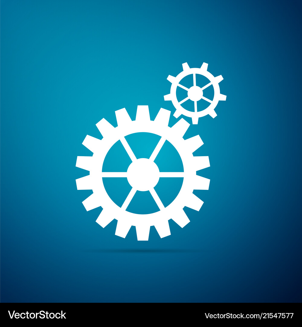 Gear icon cogwheel settings sign cog symbol Vector Image