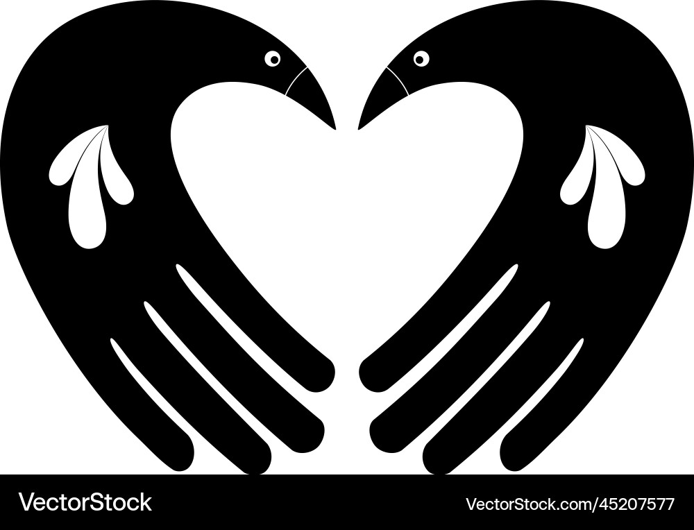 Help hope logo design hands icons and symbols Vector Image