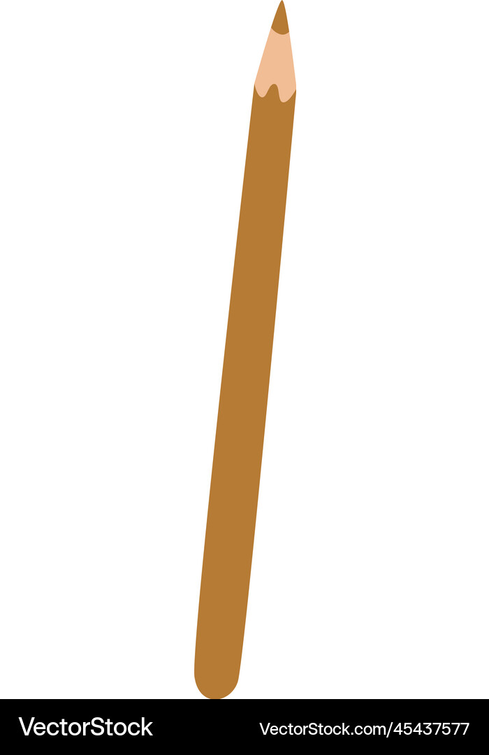 Office stationery flat icon pencil for writing Vector Image