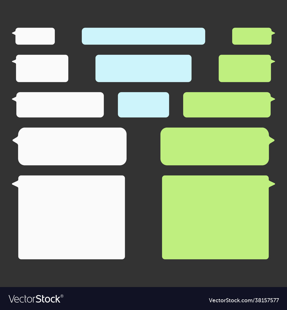 Phone chat bubbles sms messages speech Royalty Free Vector