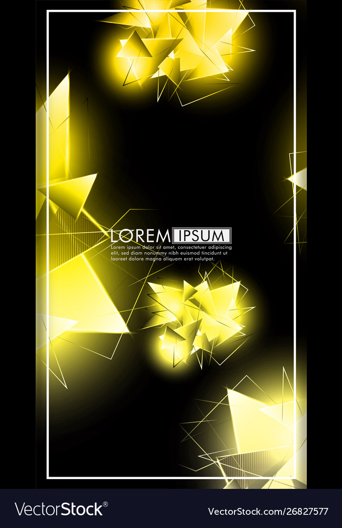 Vertical triangle background abstract composition Vector Image