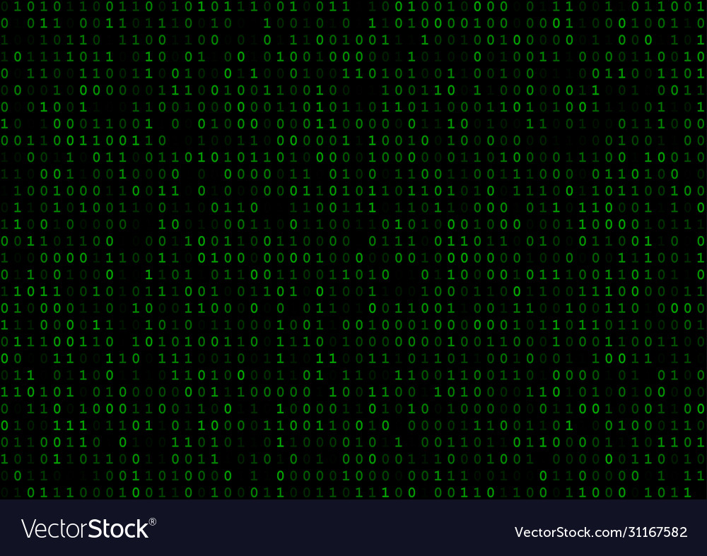 Blue binary code Royalty Free Vector Image - VectorStock