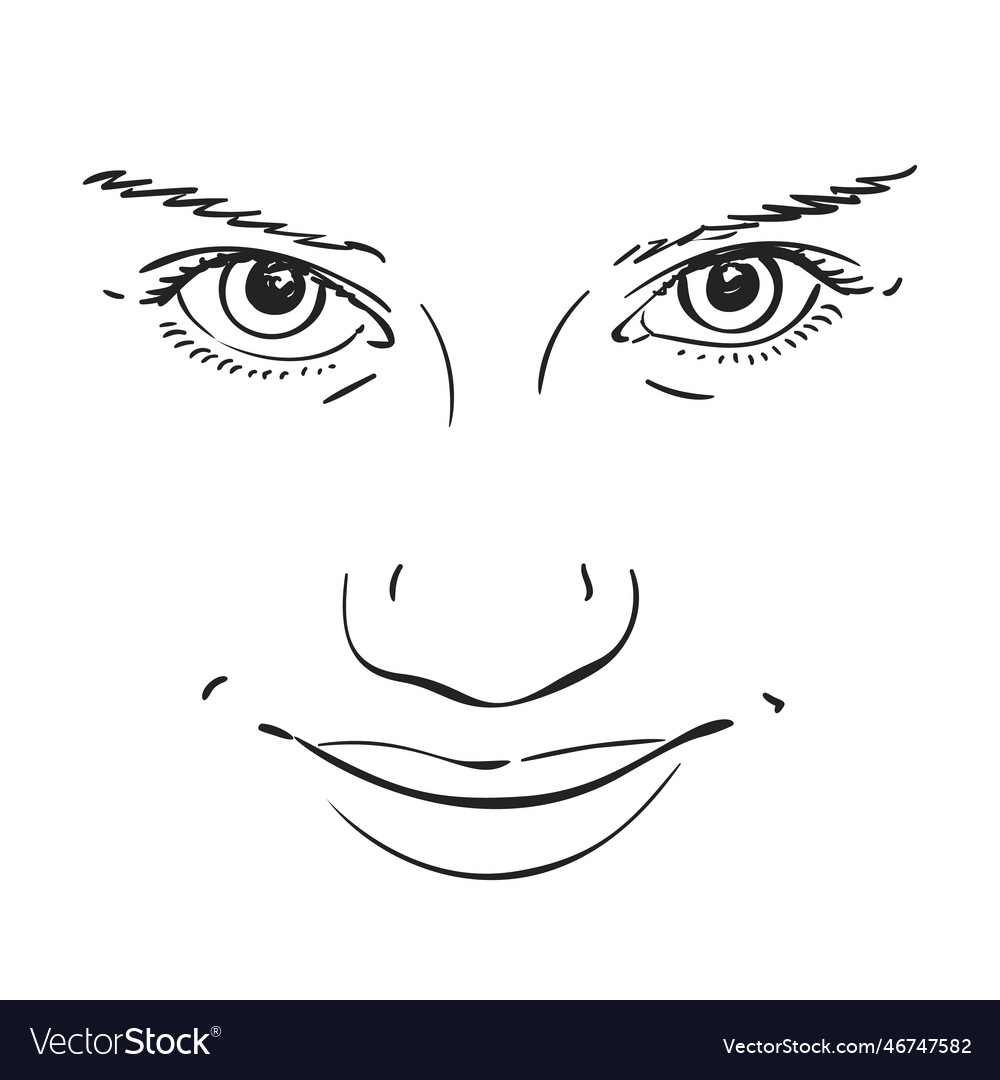 Face Royalty Free Vector Image - VectorStock