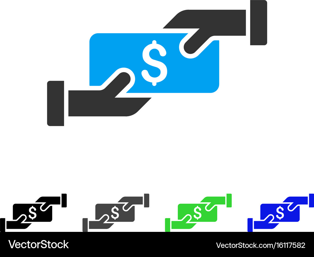 Payment flat icon Royalty Free Vector Image - VectorStock