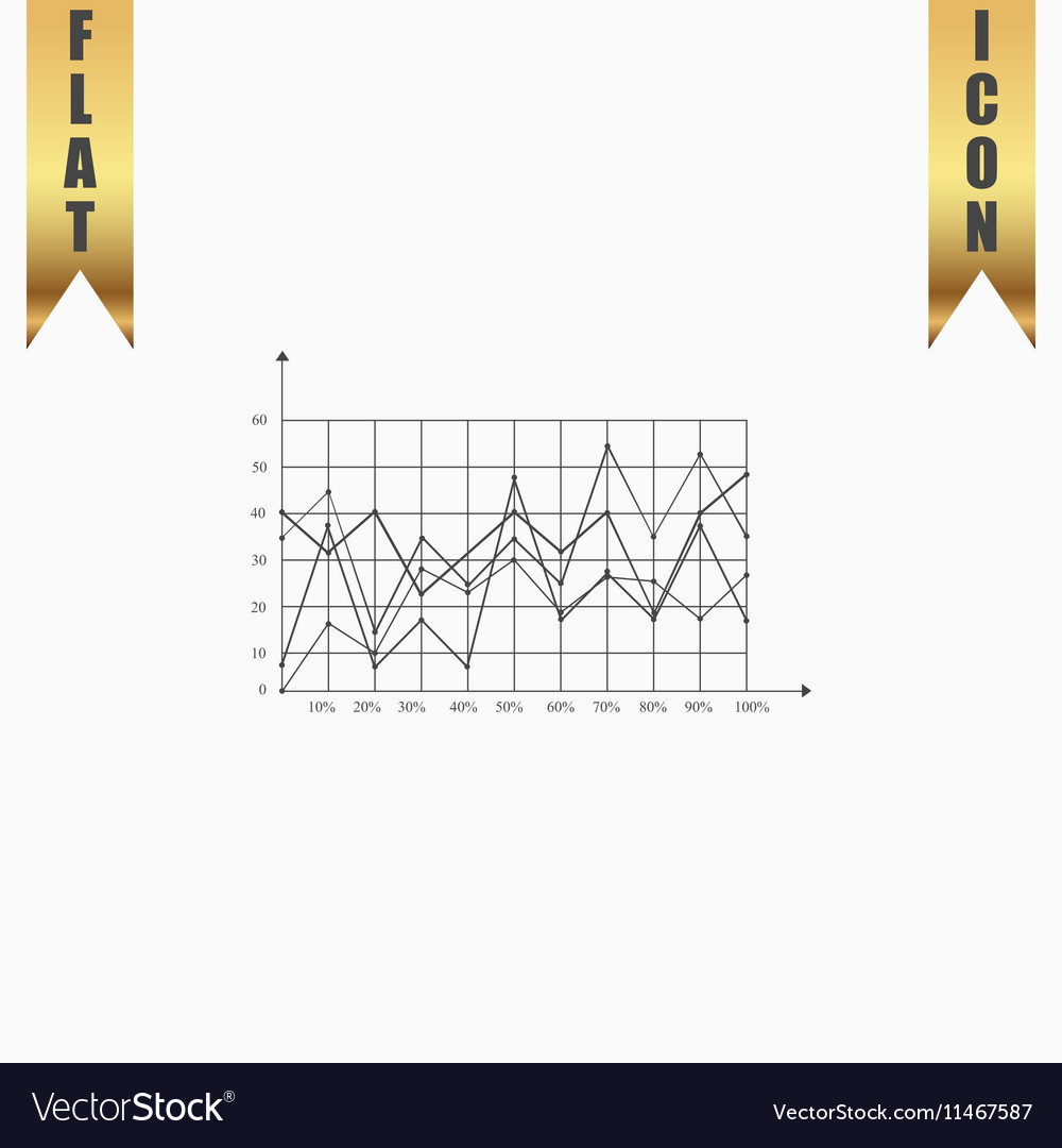 Chart flat icon Royalty Free Vector Image - VectorStock Chart flat icon Royalty Free Vector Image - VectorStock