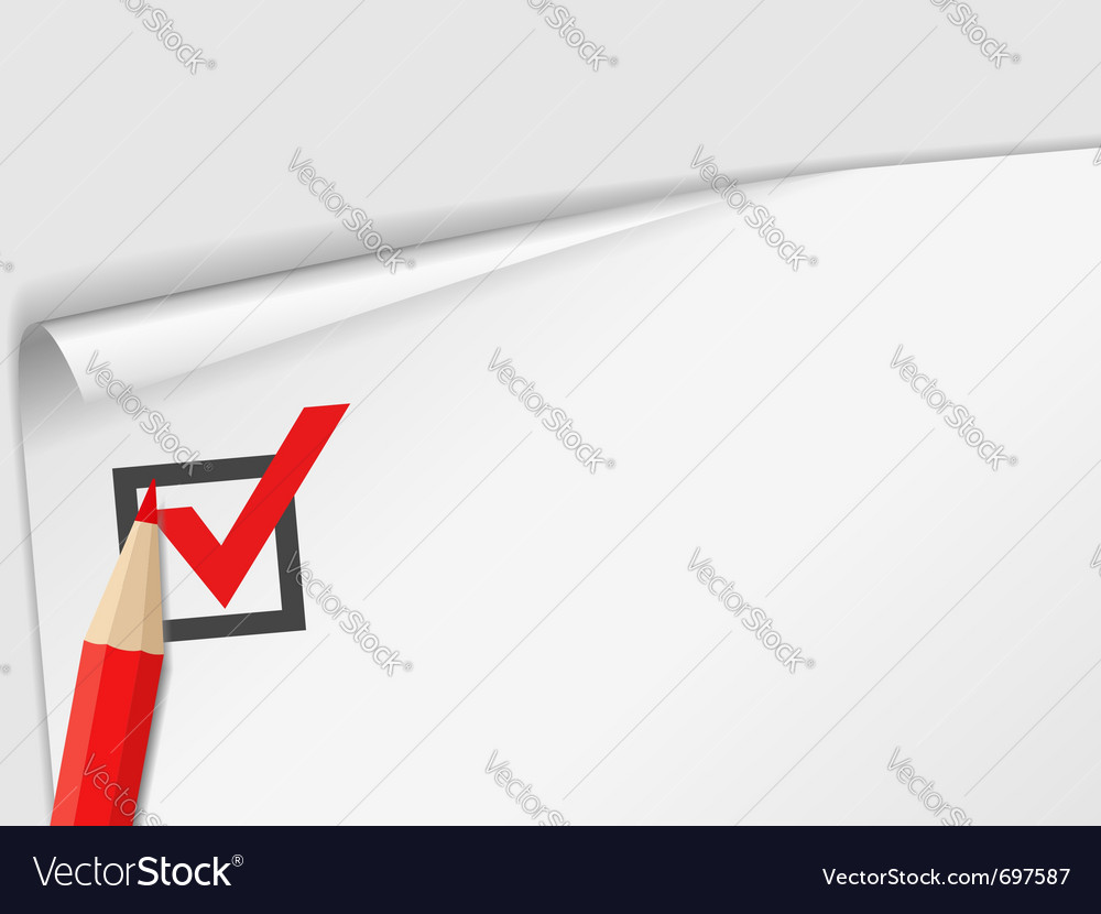 Check list Royalty Free Vector Image - VectorStock