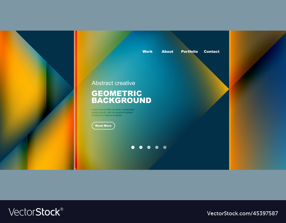 Dynamic triangle design with fluid gradient colors