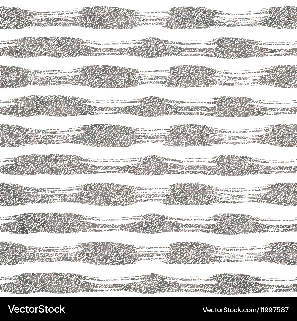 Grunge linear background of silvern stripes Vector Image