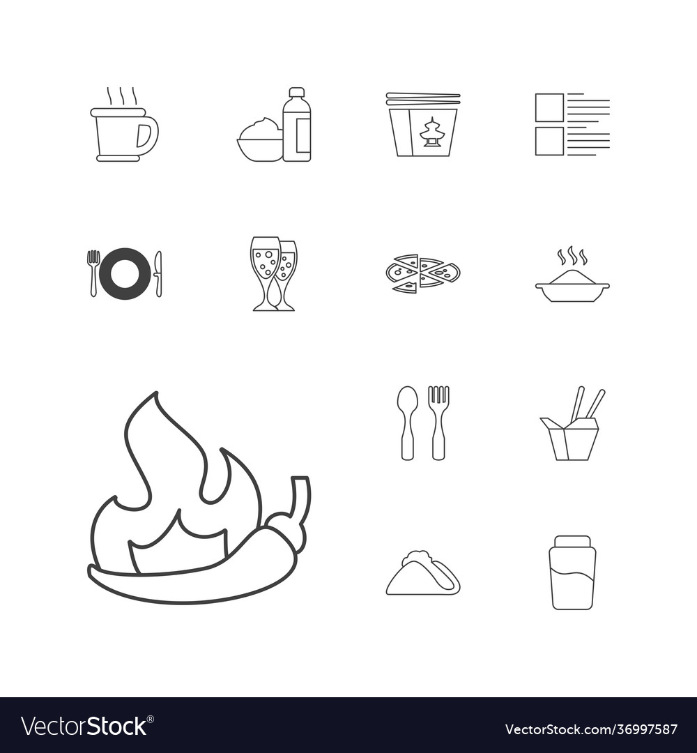 Menu icons Royalty Free Vector Image - VectorStock