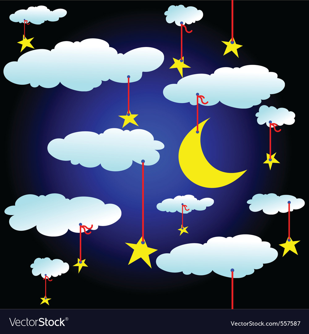 Night background Royalty Free Vector Image - VectorStock