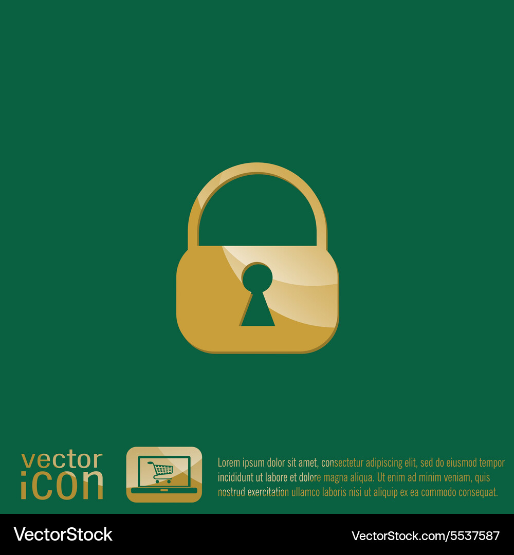 Padlock icon Royalty Free Vector Image - VectorStock