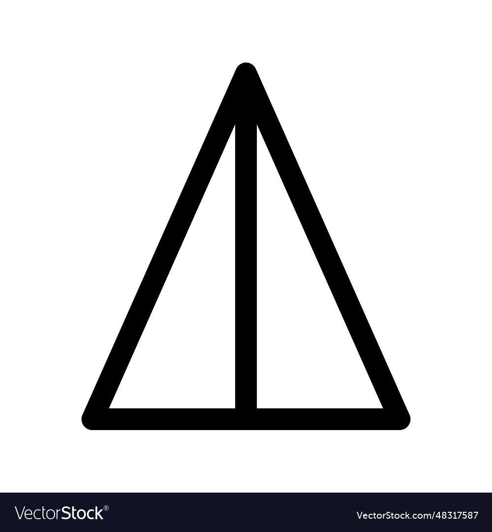 Triangle icon Royalty Free Vector Image - VectorStock