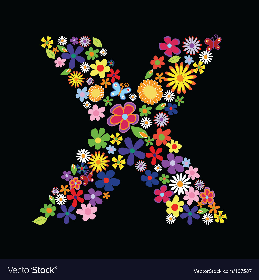 X Royalty Free Vector Image - VectorStock