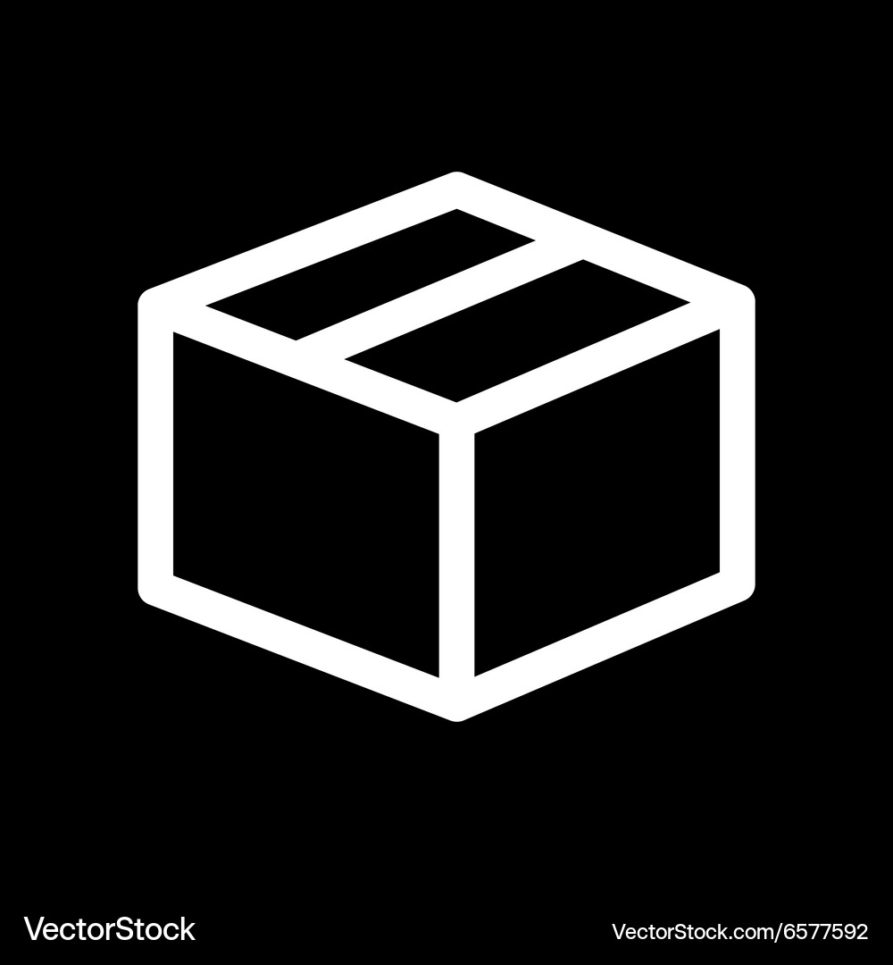 Box icon delivery and shipping symbol flat Vector Image