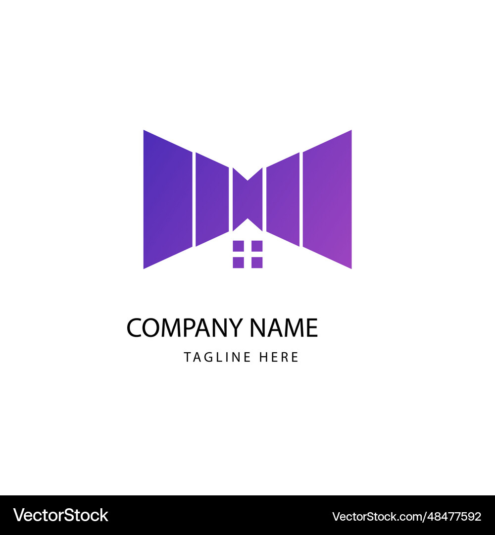 Creative real estate or property logo design Vector Image