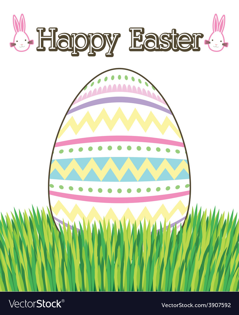 Happy easter Royalty Free Vector Image - VectorStock